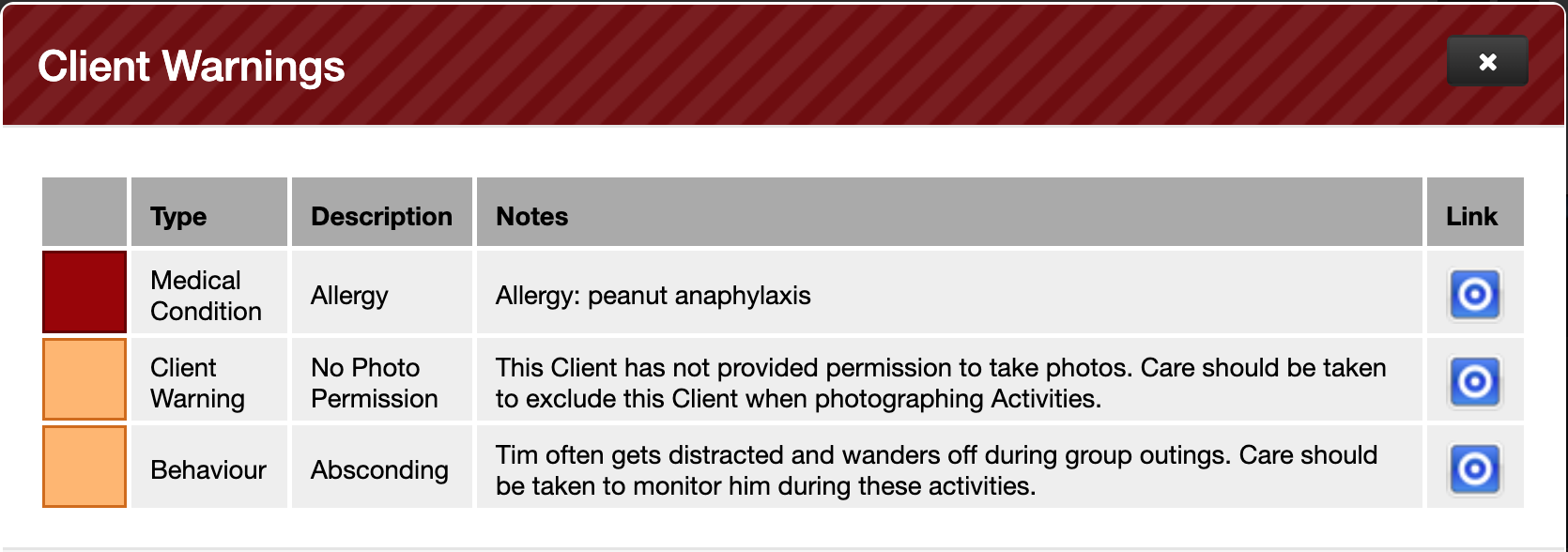 Client Warnings, Medical Conditions and Behaviours - SupportAbility ...