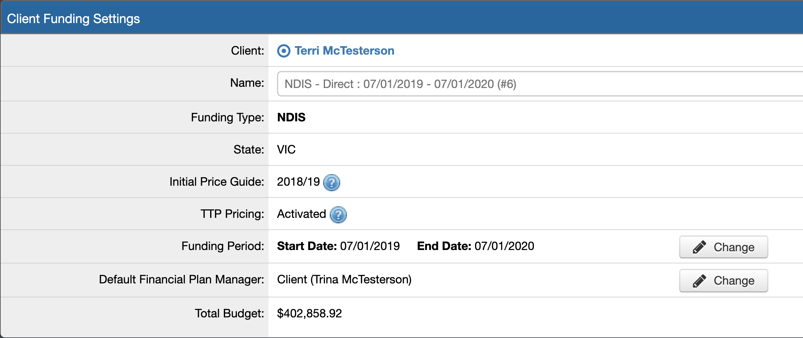 Adding an NDIS Direct Client Funding record - SupportAbility Knowledge Base