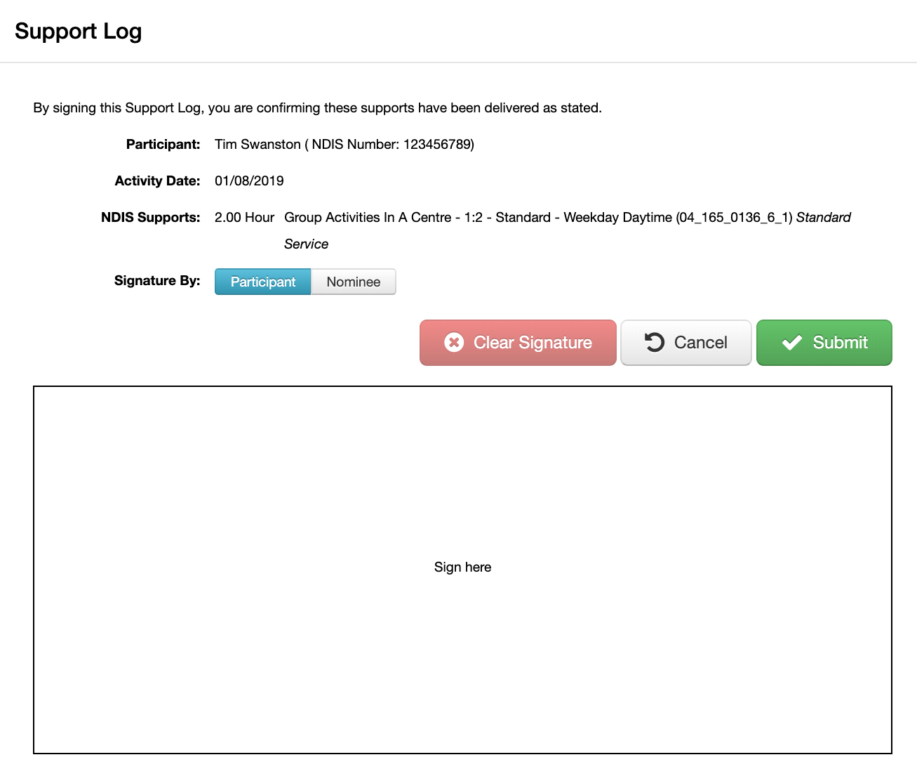 Using the Client Support Log - SupportAbility Knowledge Base