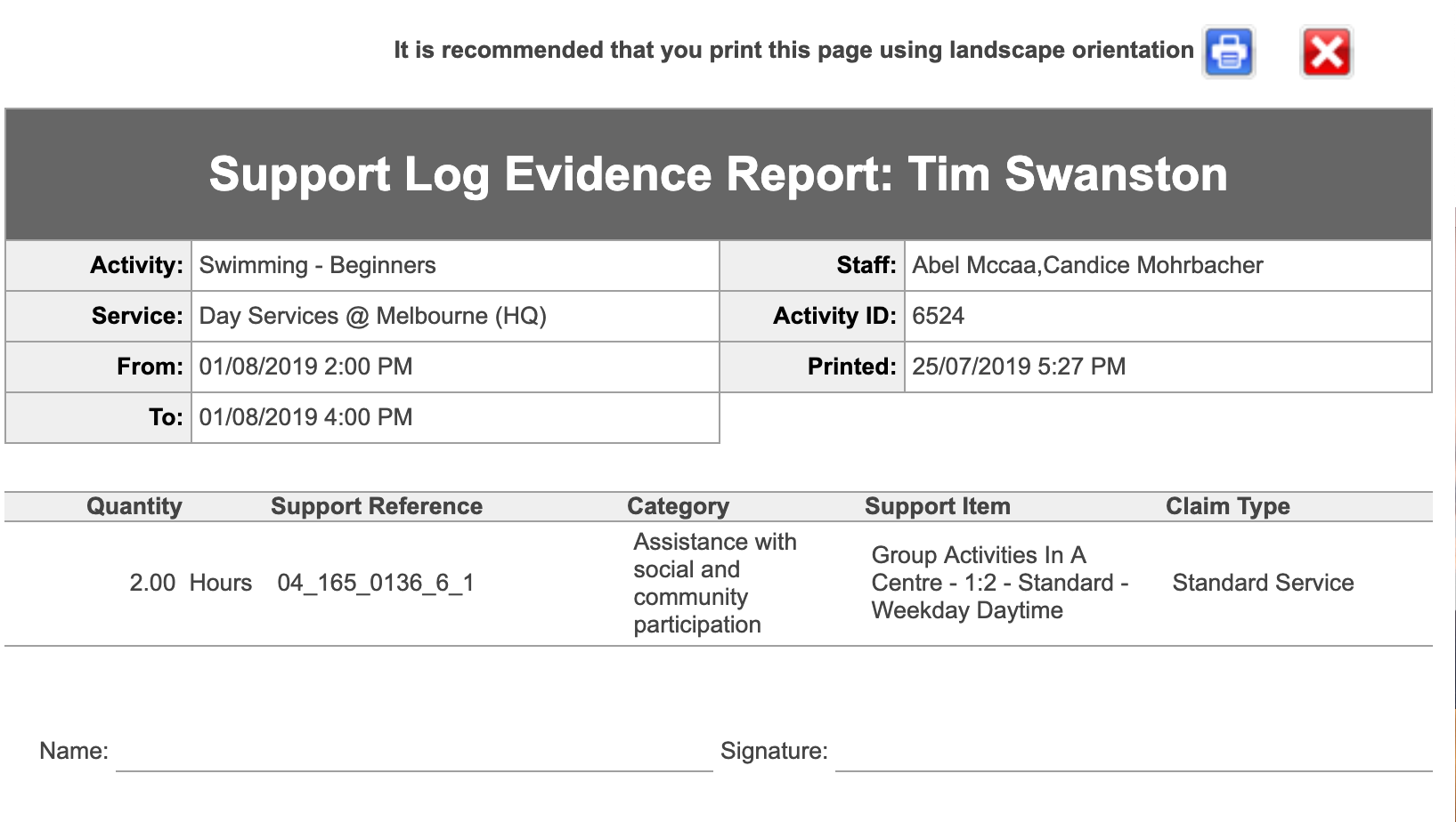 Using the Client Support Log - SupportAbility Knowledge Base