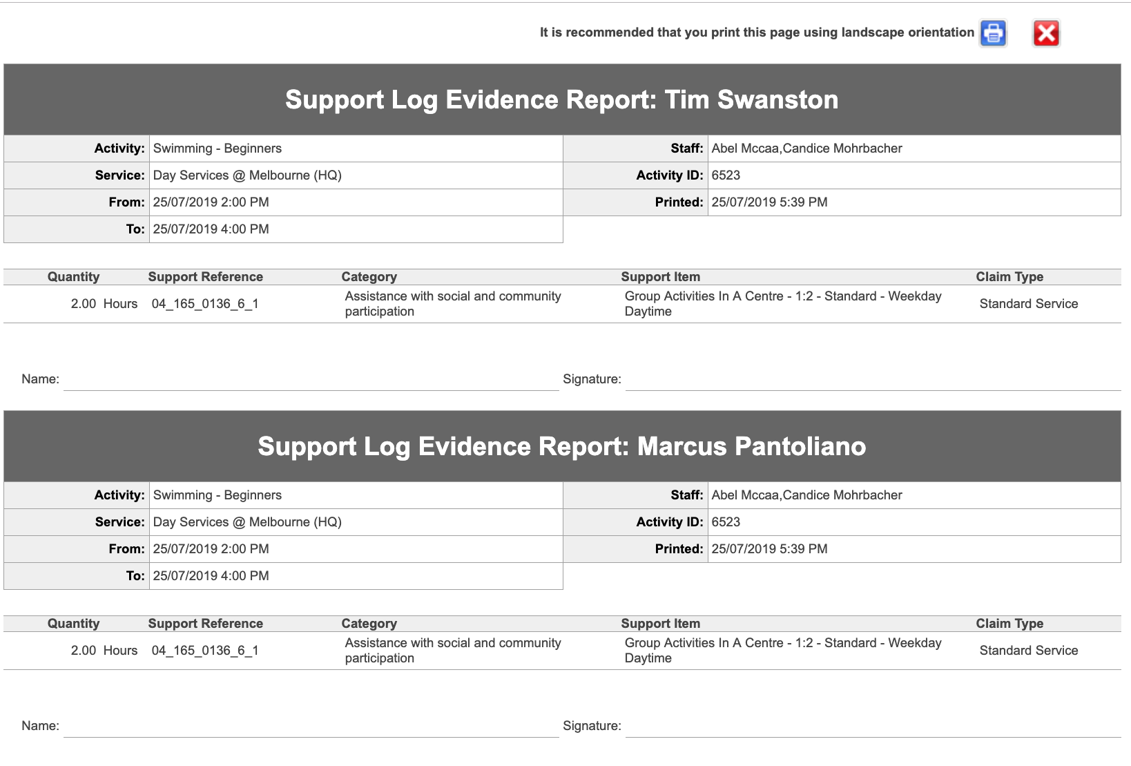 Using the Client Support Log - SupportAbility Knowledge Base