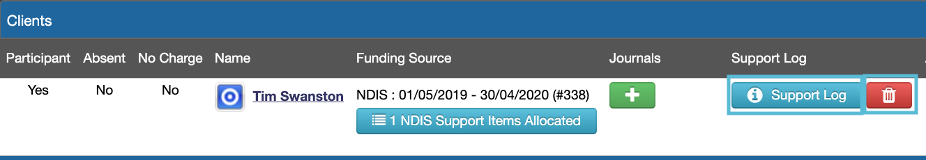 Using the Client Support Log - SupportAbility Knowledge Base
