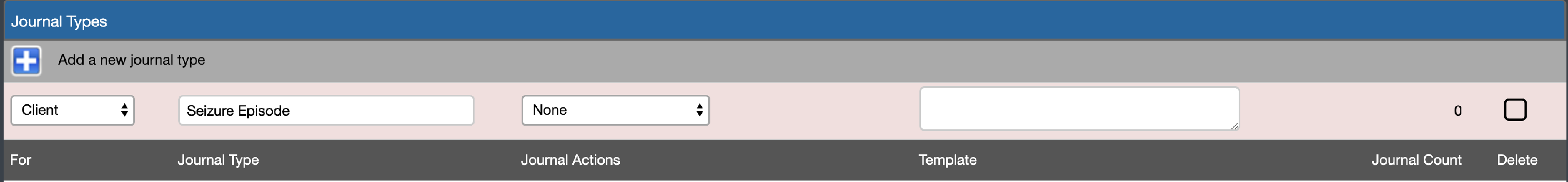 Configuring Journals - SupportAbility Knowledge Base