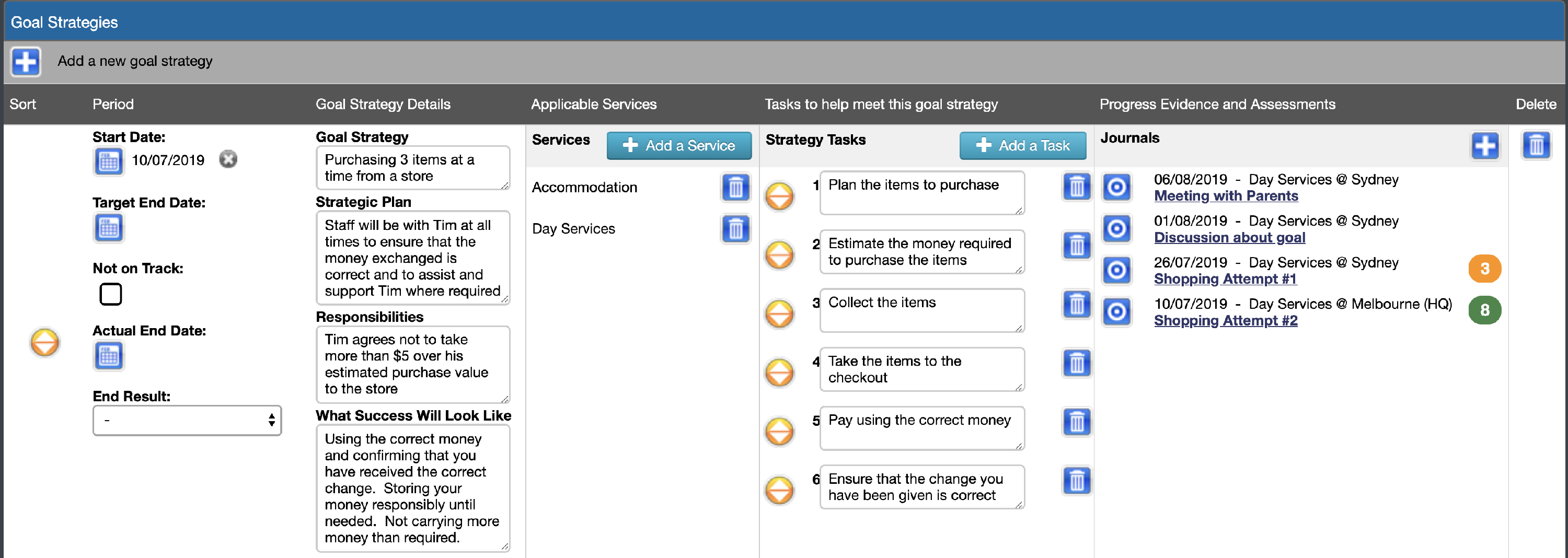 Managing Client Goals and Goal Strategies - SupportAbility Knowledge Base