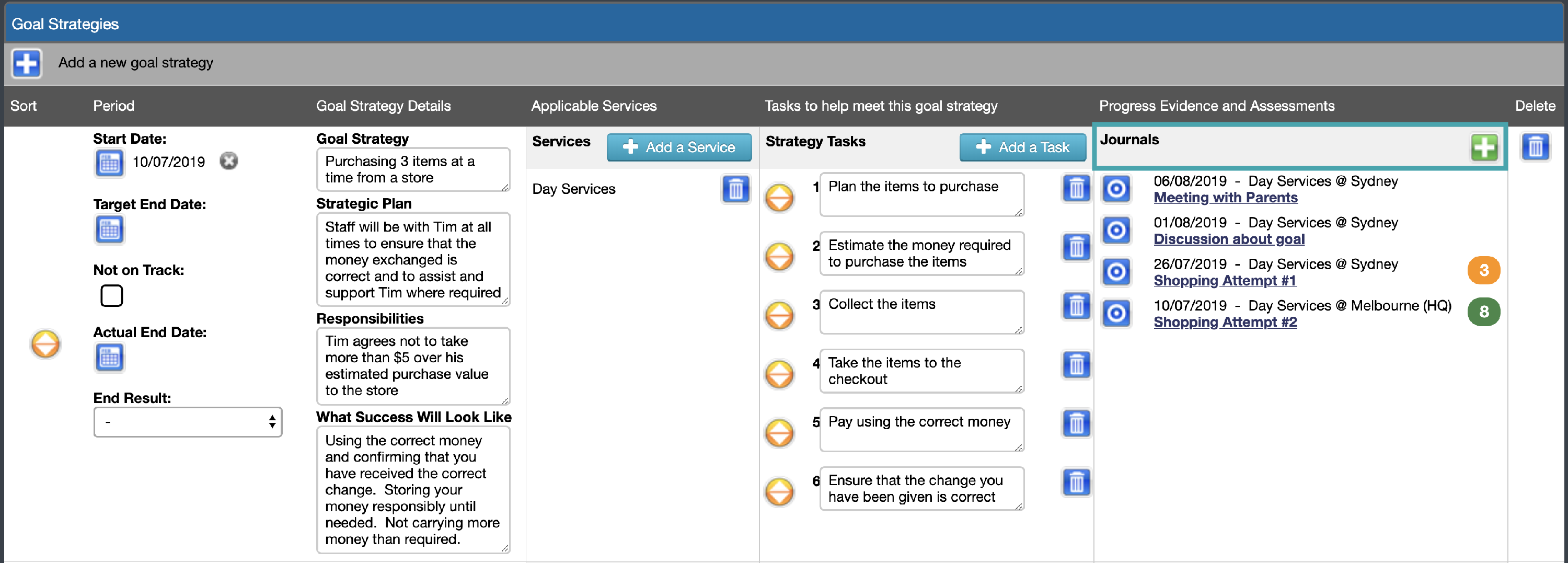 Client Journals - SupportAbility Knowledge Base
