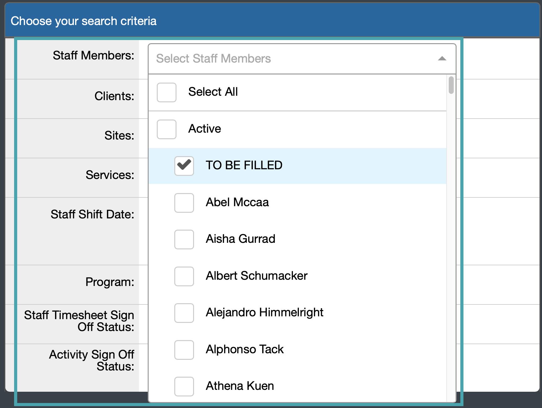 Activity Staff Report - SupportAbility Knowledge Base