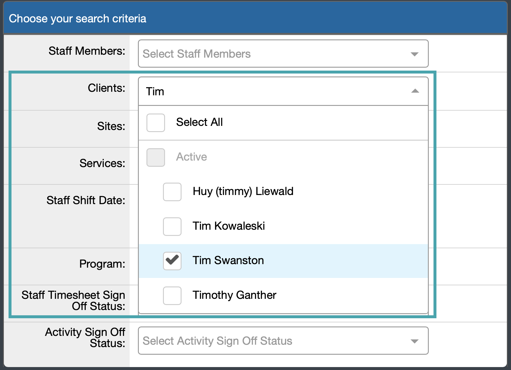 Activity Staff Report - SupportAbility Knowledge Base