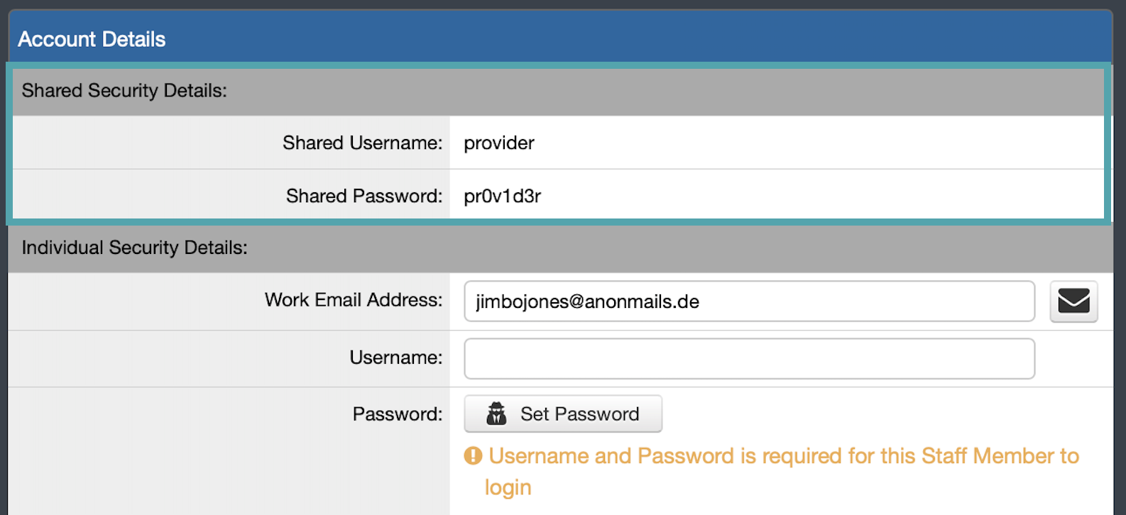Creating a Staff Account - SupportAbility Knowledge Base