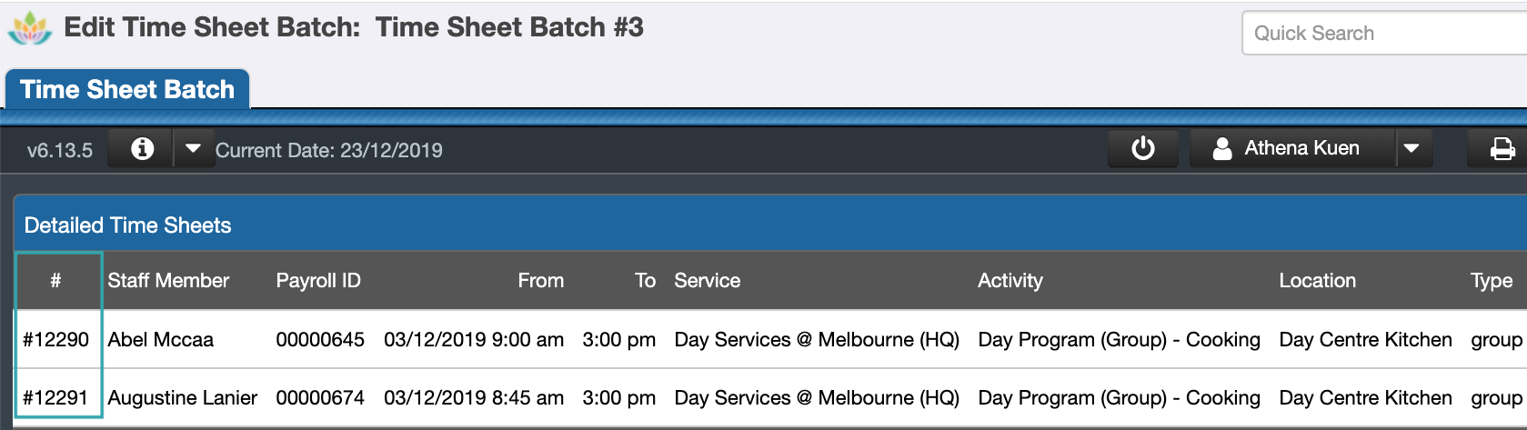 Generating a Time Sheet Batch - SupportAbility Knowledge Base