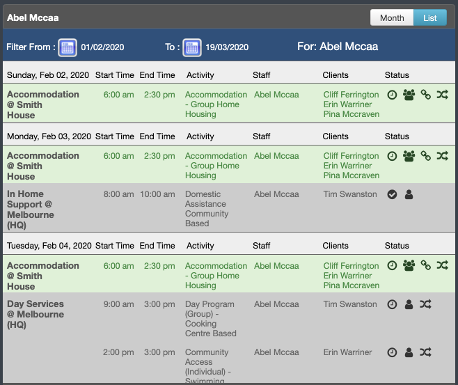 Activities for Supported Independent Living (SIL) Accommodation ...