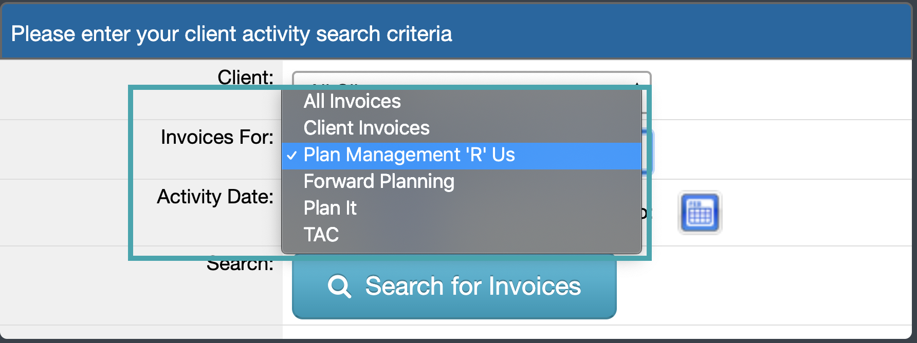 Generating a Direct Invoice Batch - SupportAbility Knowledge Base