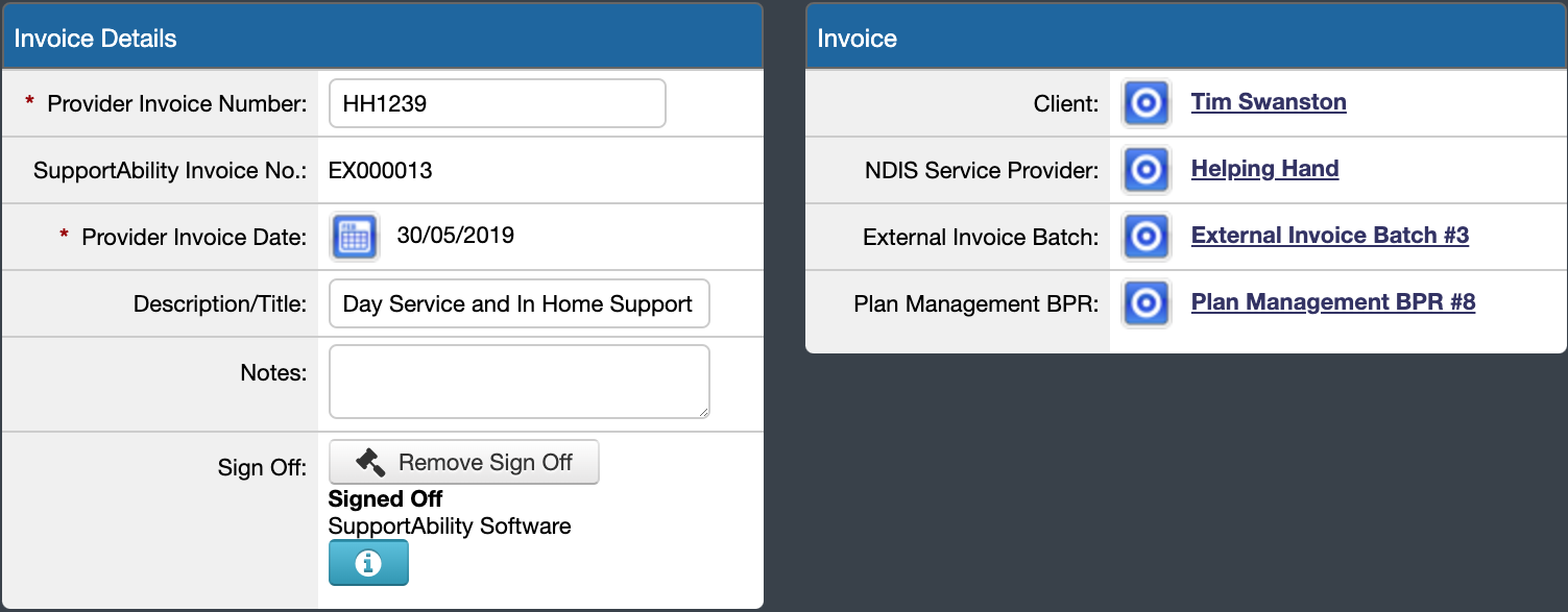 Generating an External [Plan Managed] Invoice Batch - SupportAbility Knowledge Base