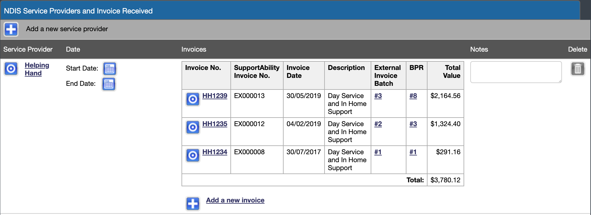 Generating an External [Plan Managed] Invoice Batch - SupportAbility Knowledge Base