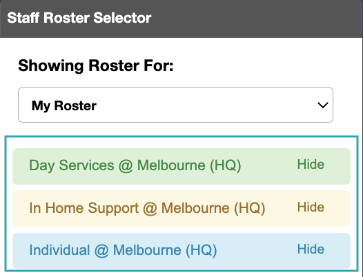 Staff Roster - SupportAbility Knowledge Base