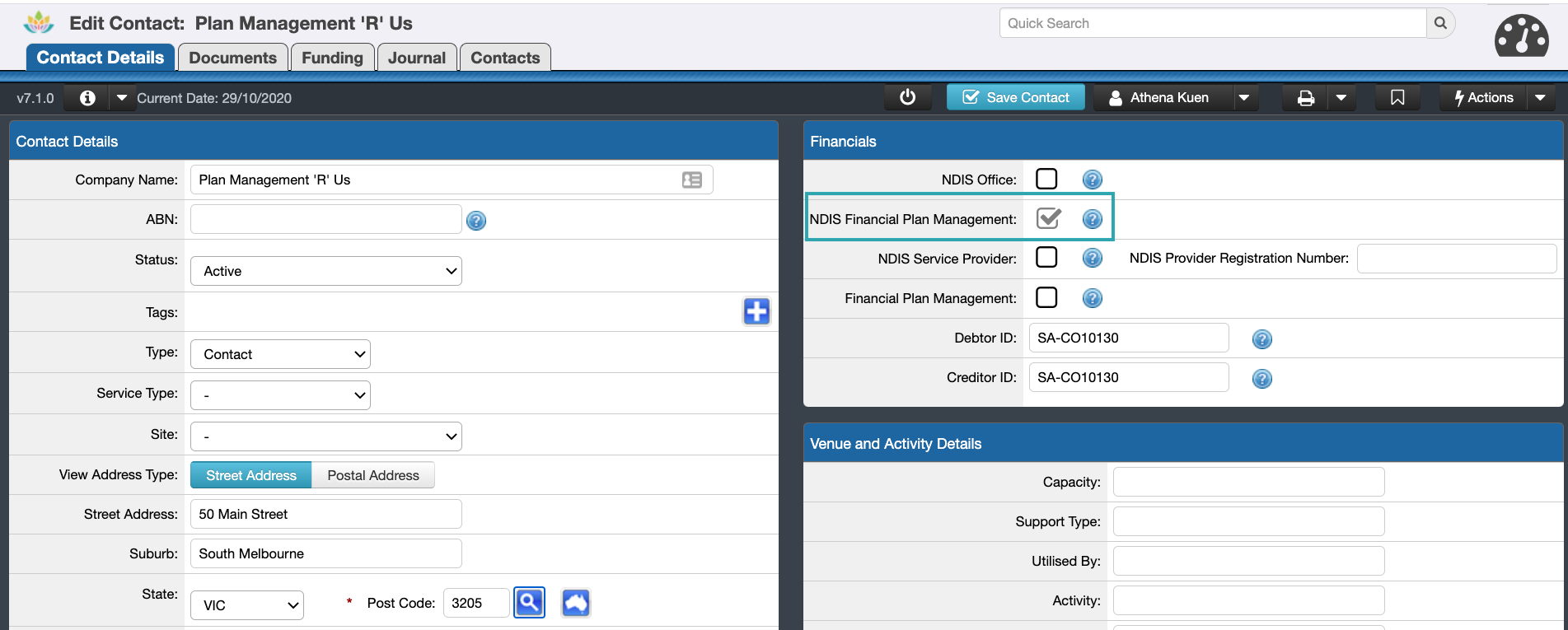 Adding an NDIS Direct Client Funding record - SupportAbility Knowledge Base