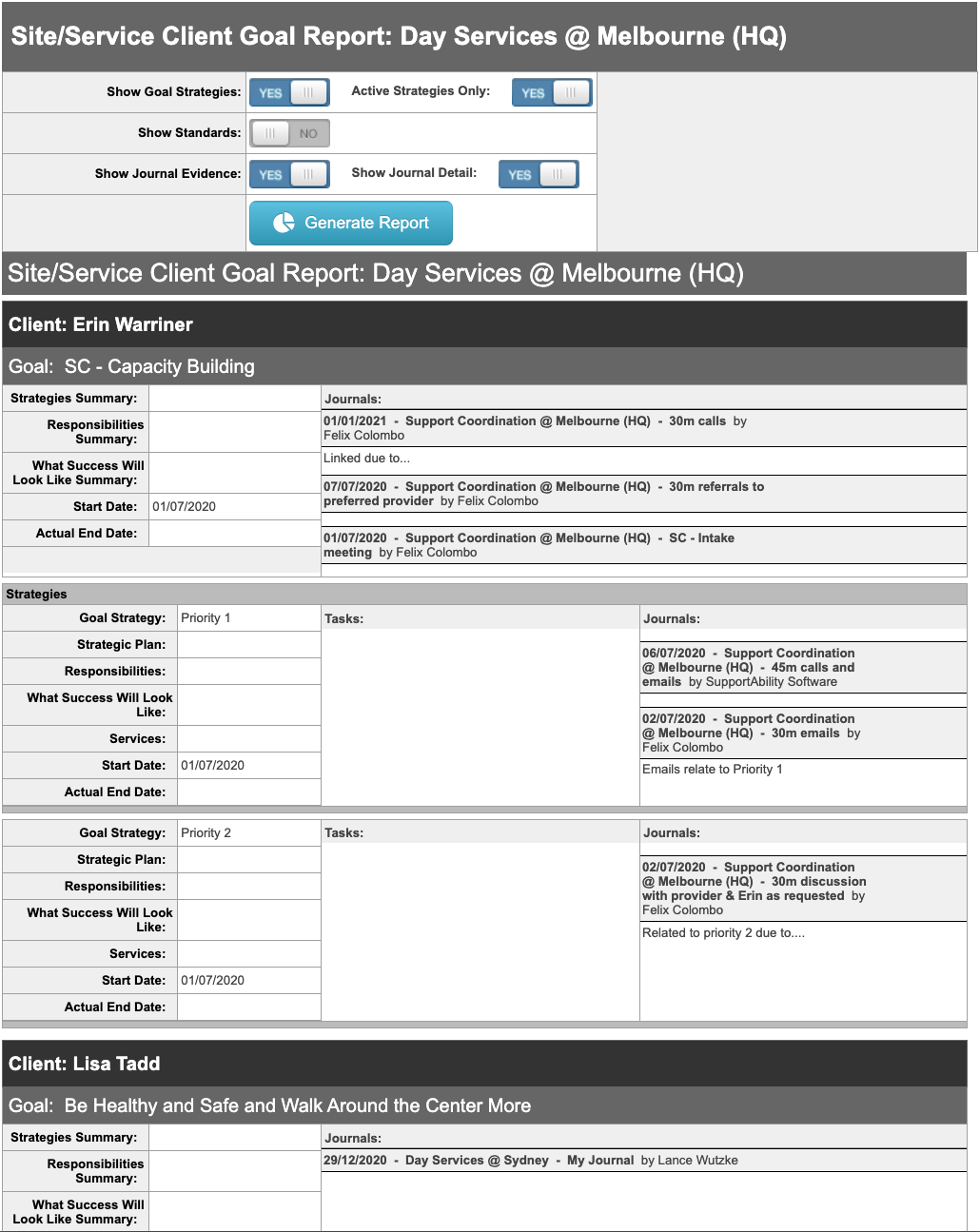Managing Client Goals and Goal Strategies - SupportAbility Knowledge Base