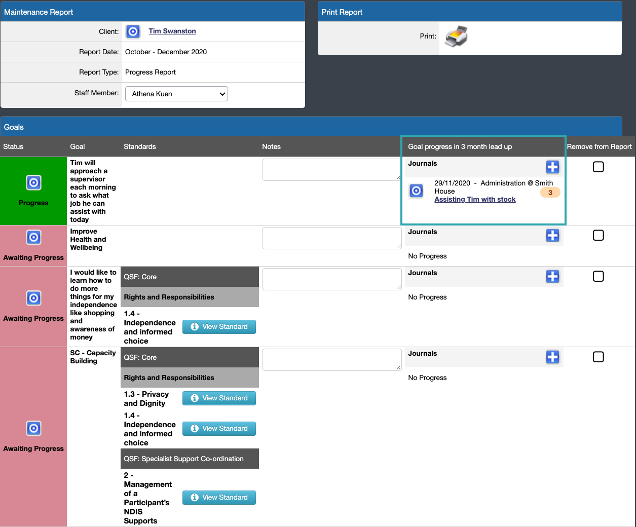 Managing Client Goals and Goal Strategies - SupportAbility Knowledge Base