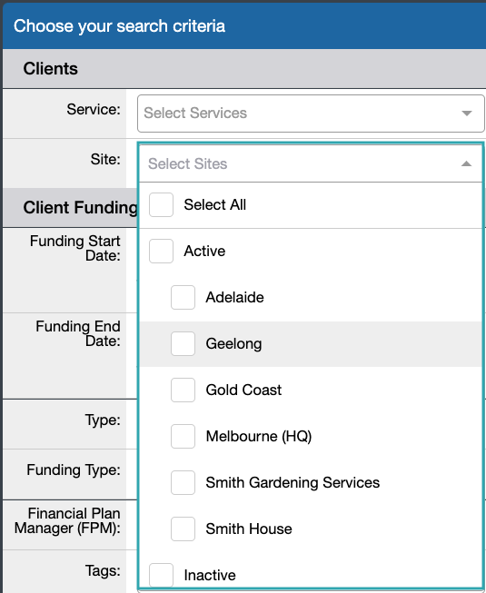 Client Funding Search - SupportAbility Knowledge Base