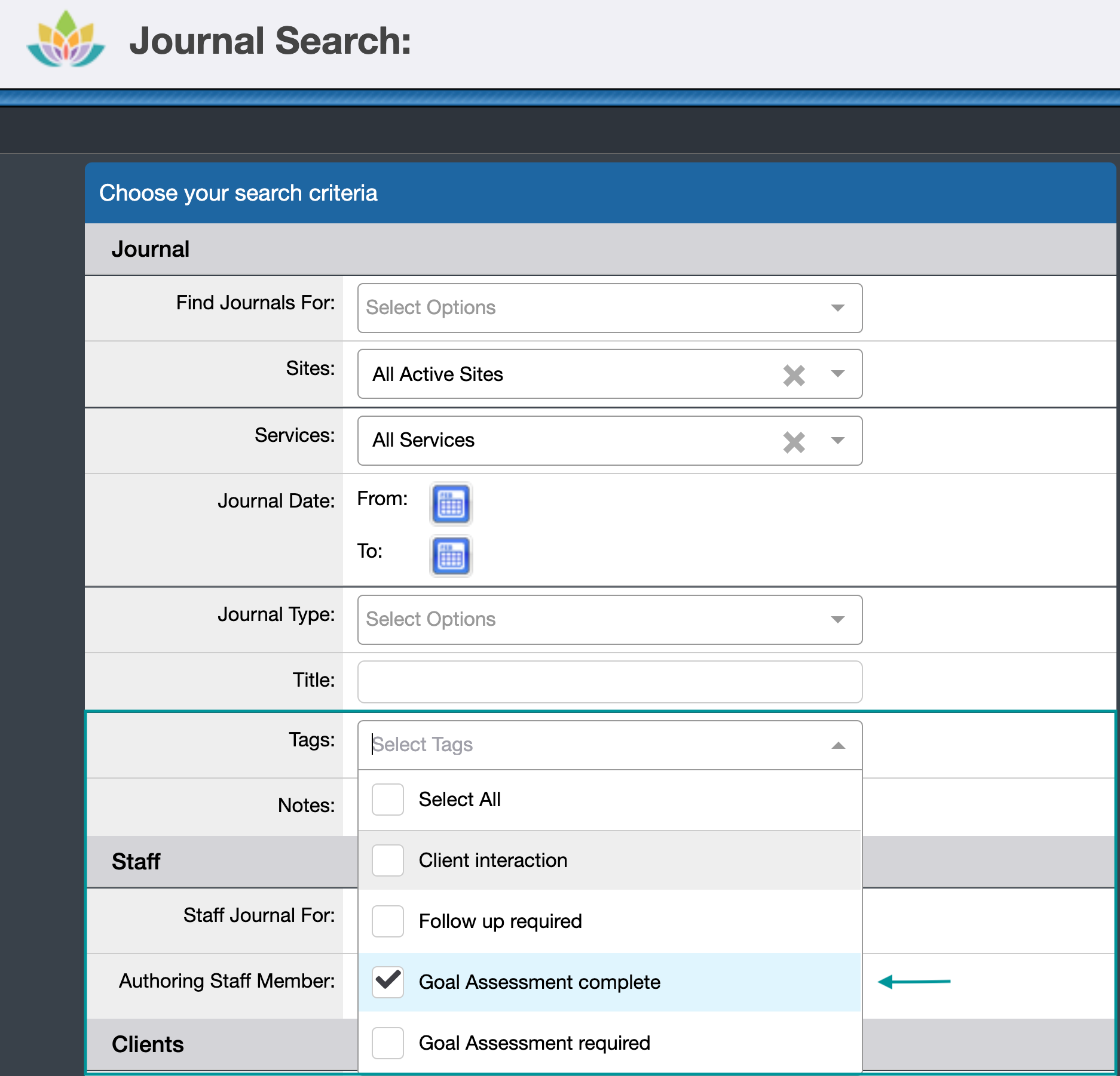 How to create or edit a Client Journal (case note) - SupportAbility ...