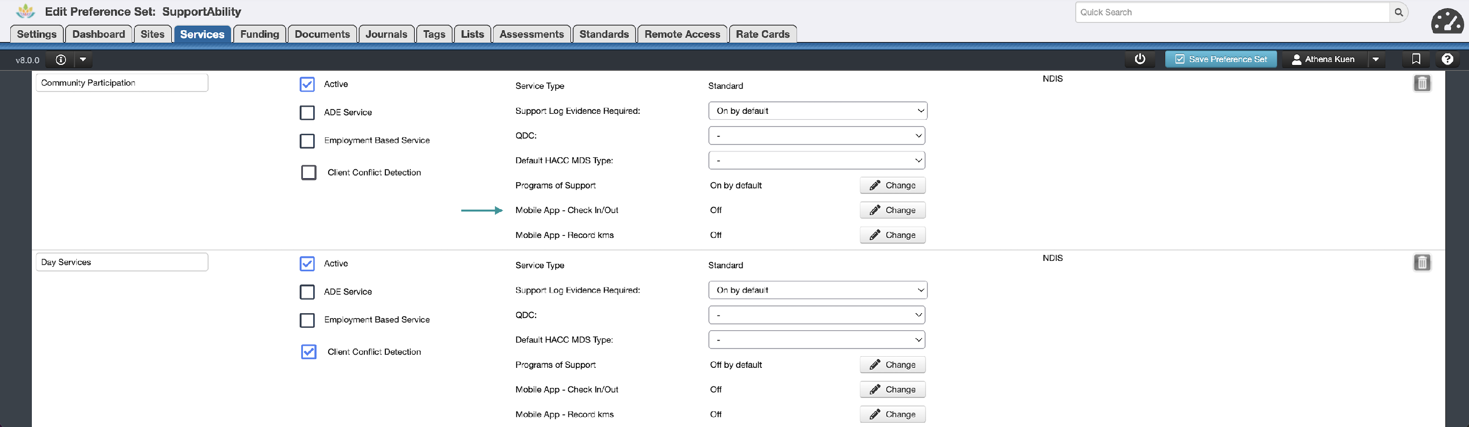 Configuring Mobile App Check In/Out and Record kms by Service - SupportAbility Knowledge Base