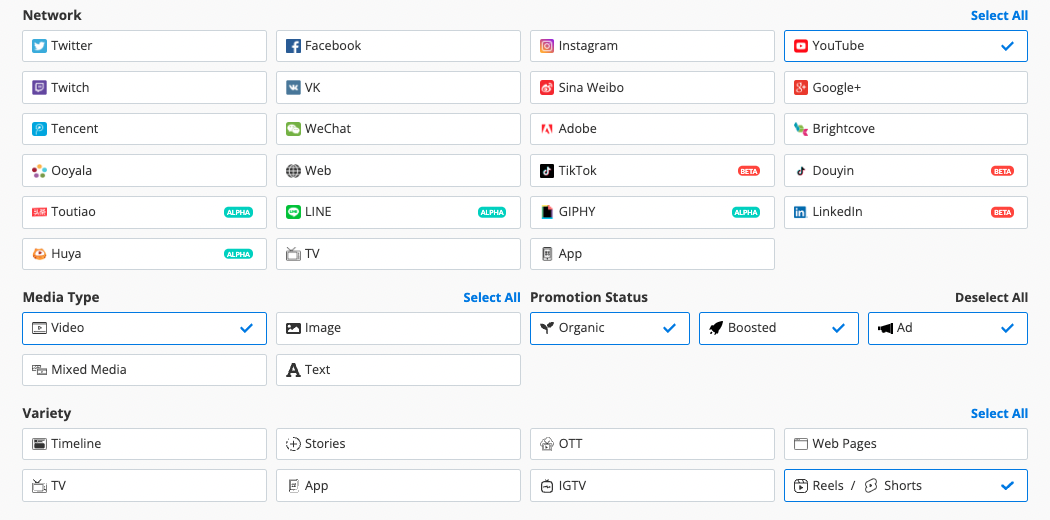 YouTube Shorts - Blinkfire Knowledge Base