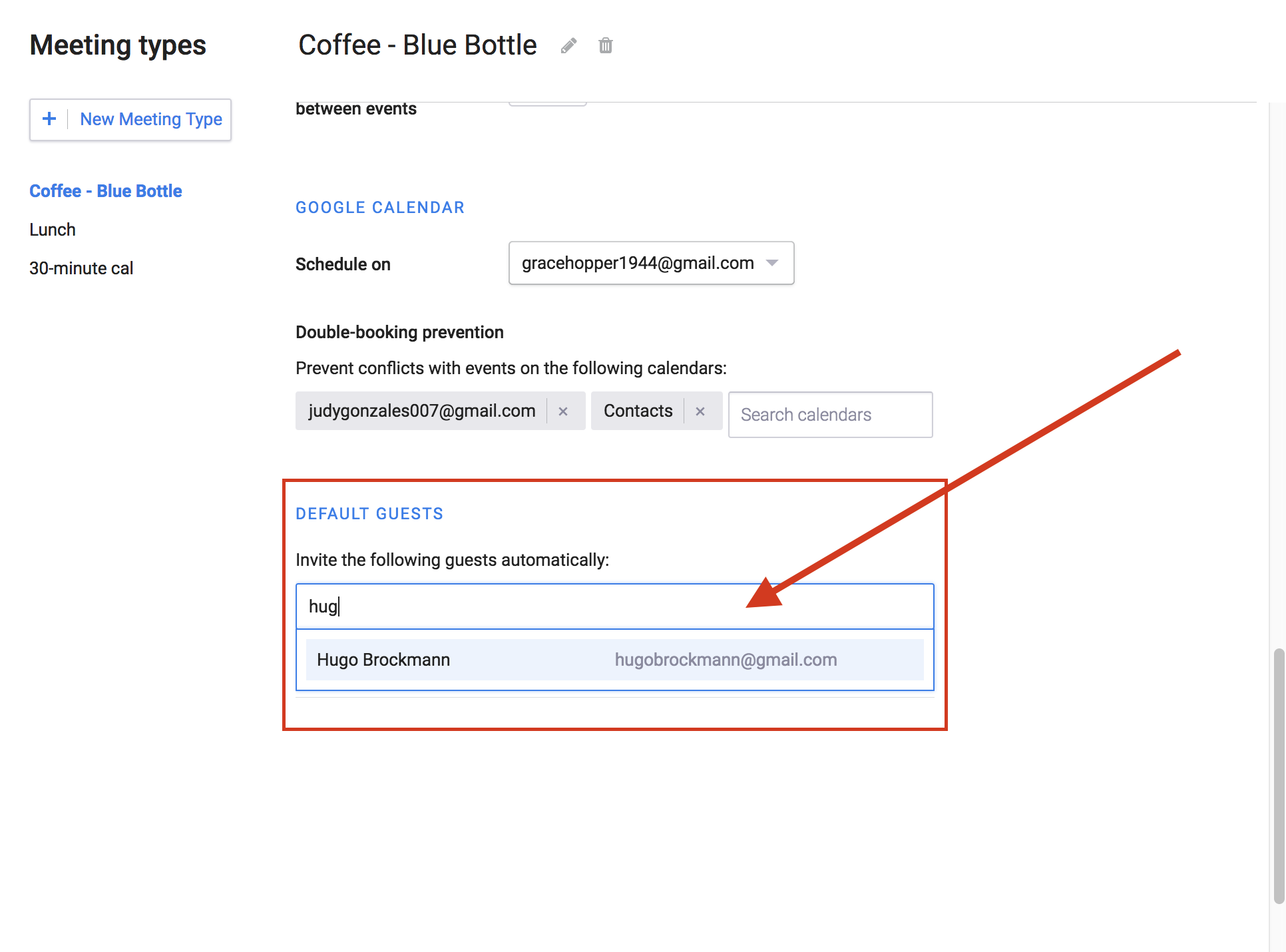 Create custom meeting types - Mixmax Help Center