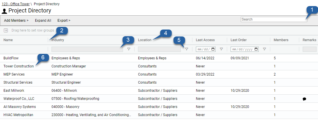 Project Directory Navigation - BuildFlow