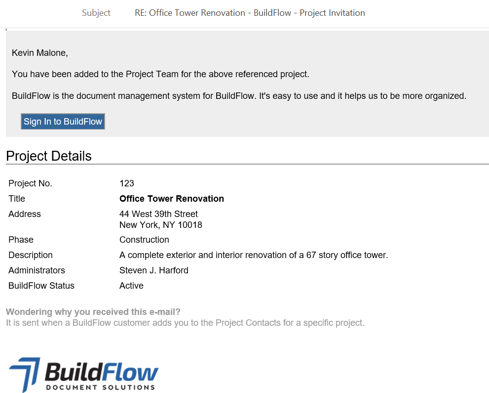 Project Directory Navigation - BuildFlow