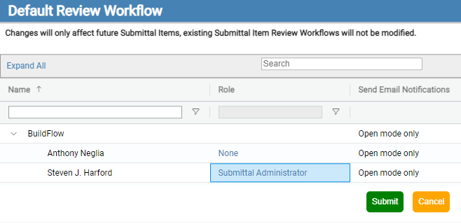 Submittals in CloseOut Mode - BuildFlow
