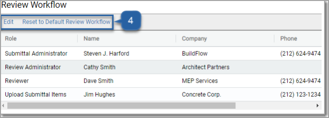 Submittal Log Navigation and Filtering - BuildFlow