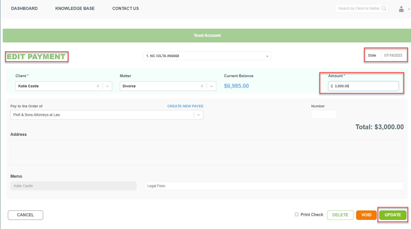 Editing a Transaction in a Reconciled Period - TrustBooks Knowledge Base