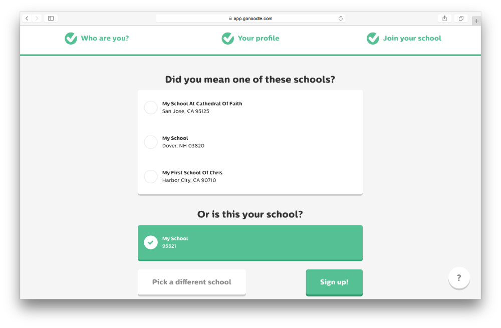 Add Your School - GoNoodle Knowledge Base