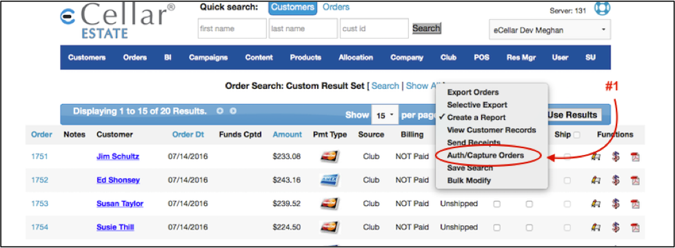 Bulk Auth/Capture Payments - eCellar Help Center