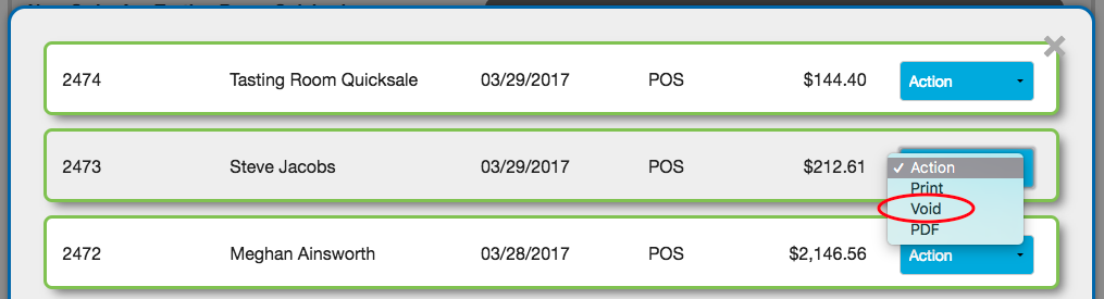 Process a Void - eCellar Help Center