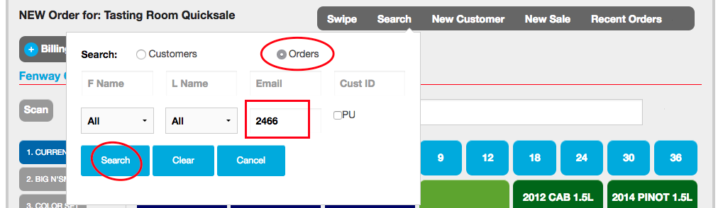 Process a Return/Credit - eCellar Help Center