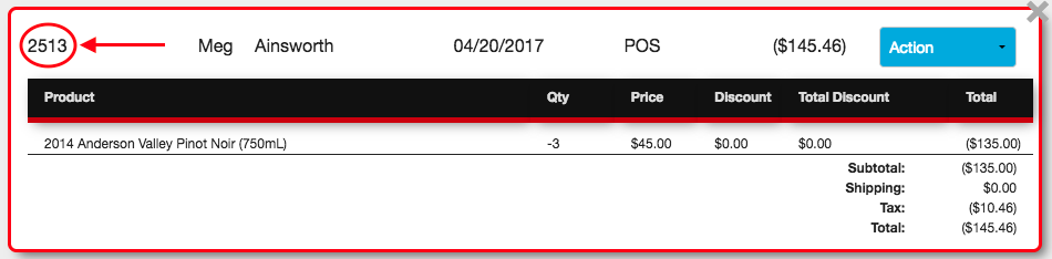 Process a Return/Credit - eCellar Help Center