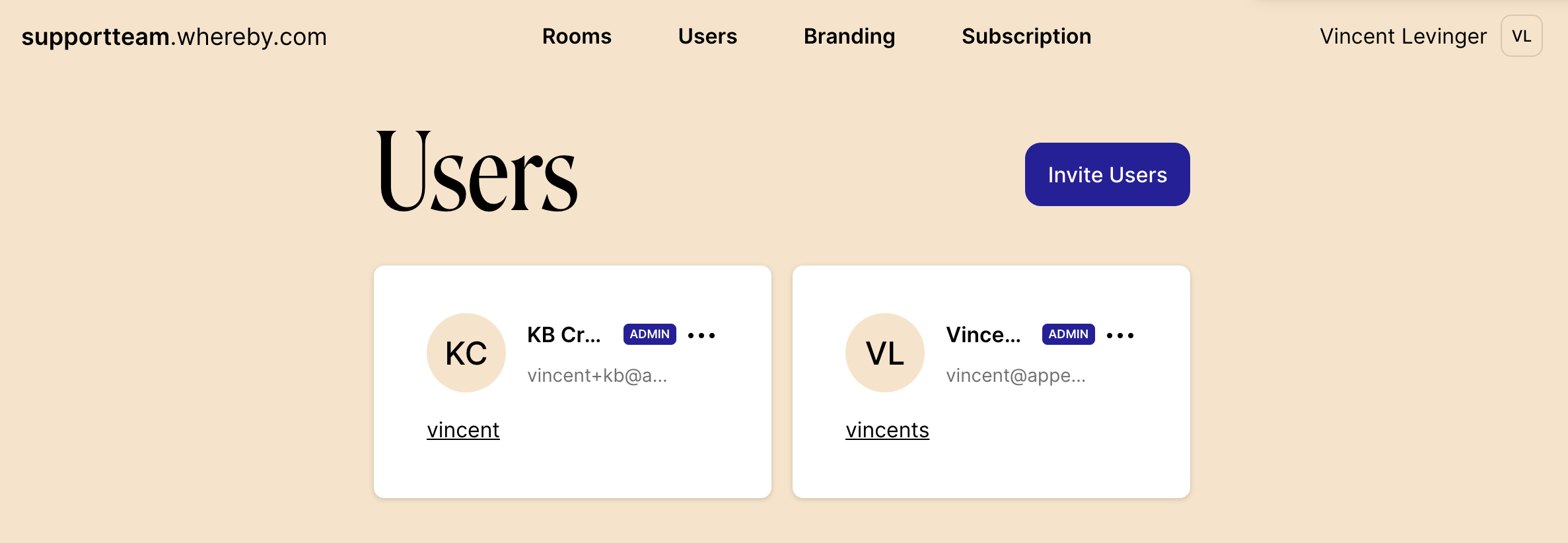 Add Users to your Organization - Whereby Support Center