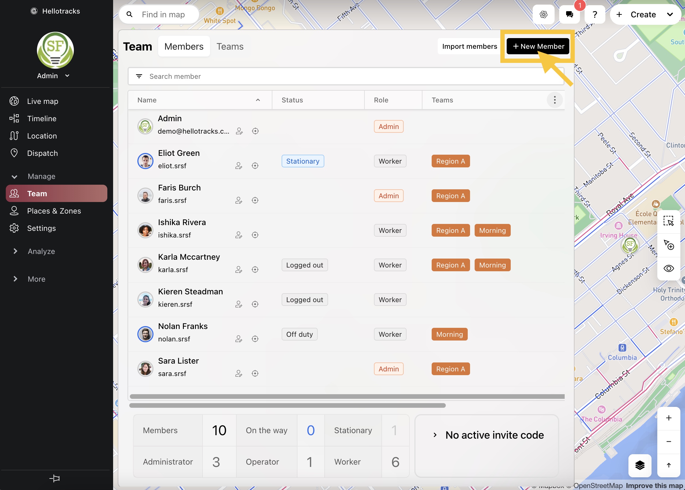 How to: Create a Member - Hellotracks Help