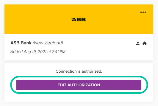 Adding more credentials to an Akahu feed - PocketSmith Learn Center