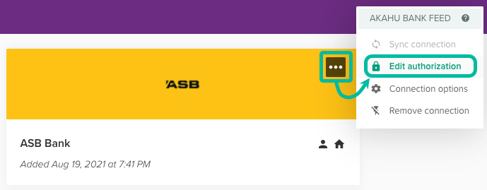 Enabling a new or missing account via Akahu - PocketSmith Learn Center