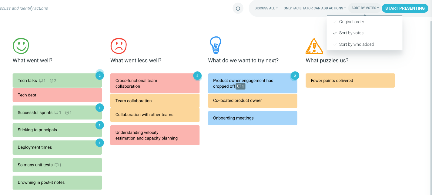 The retrospective process - DISCUSS - TeamRetro