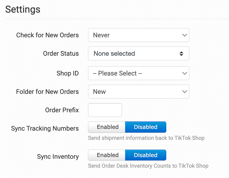 TikTok Shop Integration - Order Desk Help Site