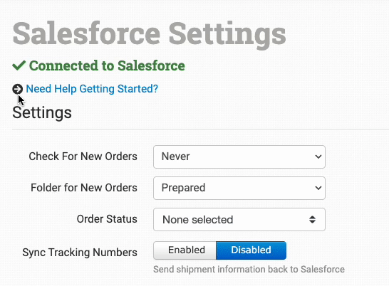 Salesforce Integration - Order Desk Help Site