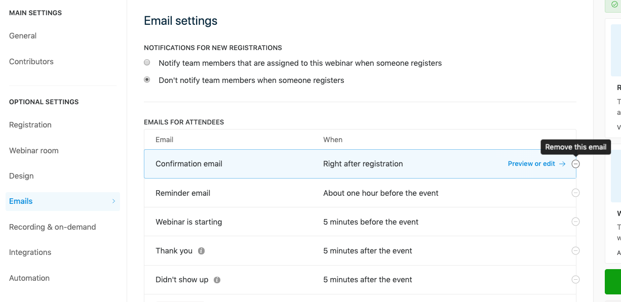 How to Send Your Own Emails? - Documentation | Livestorm