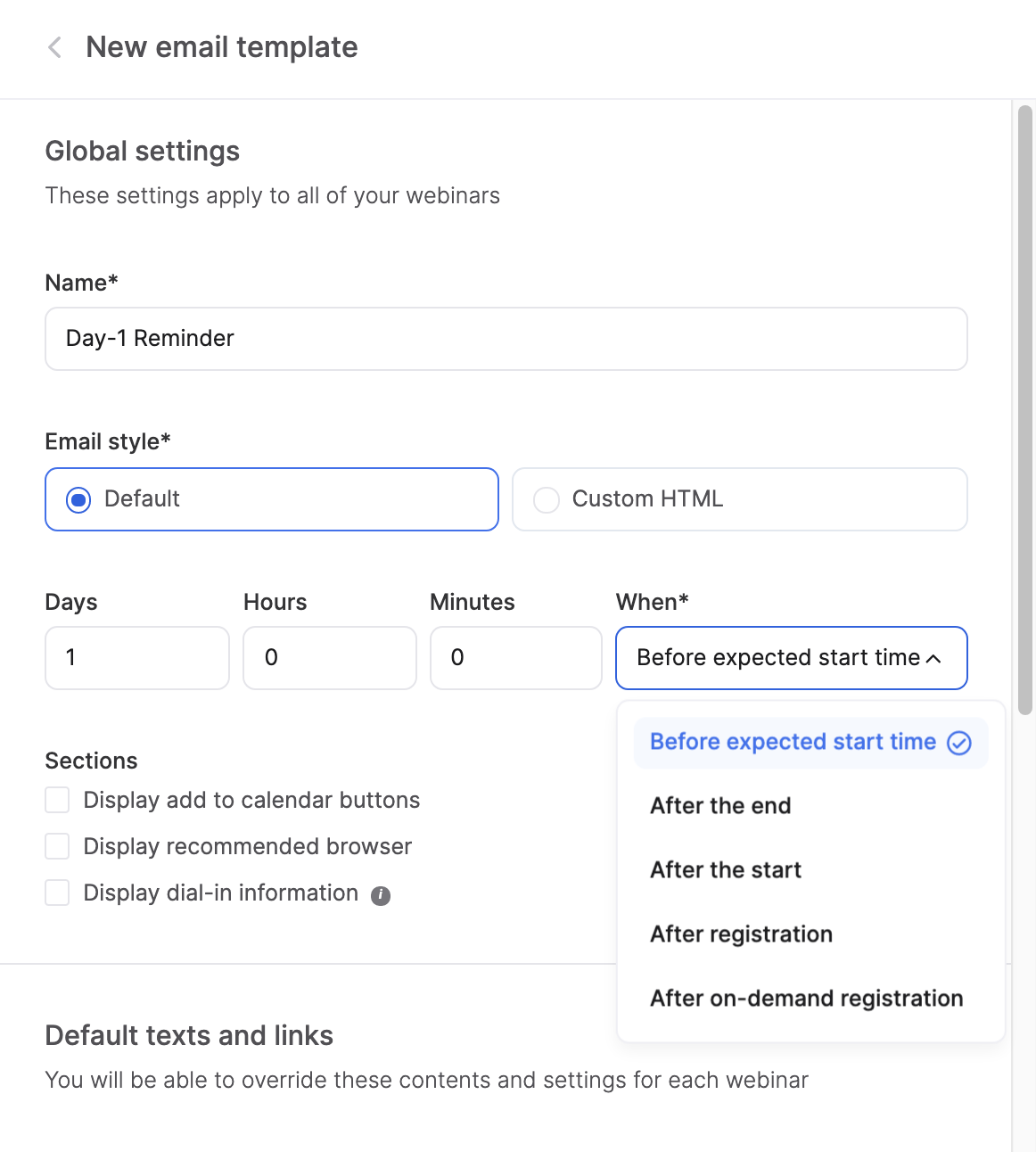 Customize & Edit the Content of Your Emails - Documentation | Livestorm