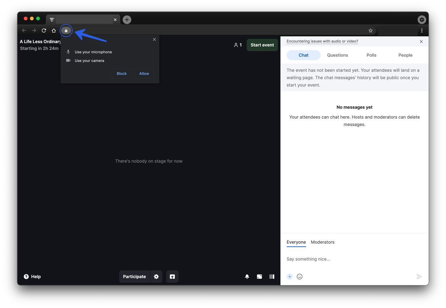 Manage Your Microphone, Camera & Screen Sharing - Documentation | Livestorm