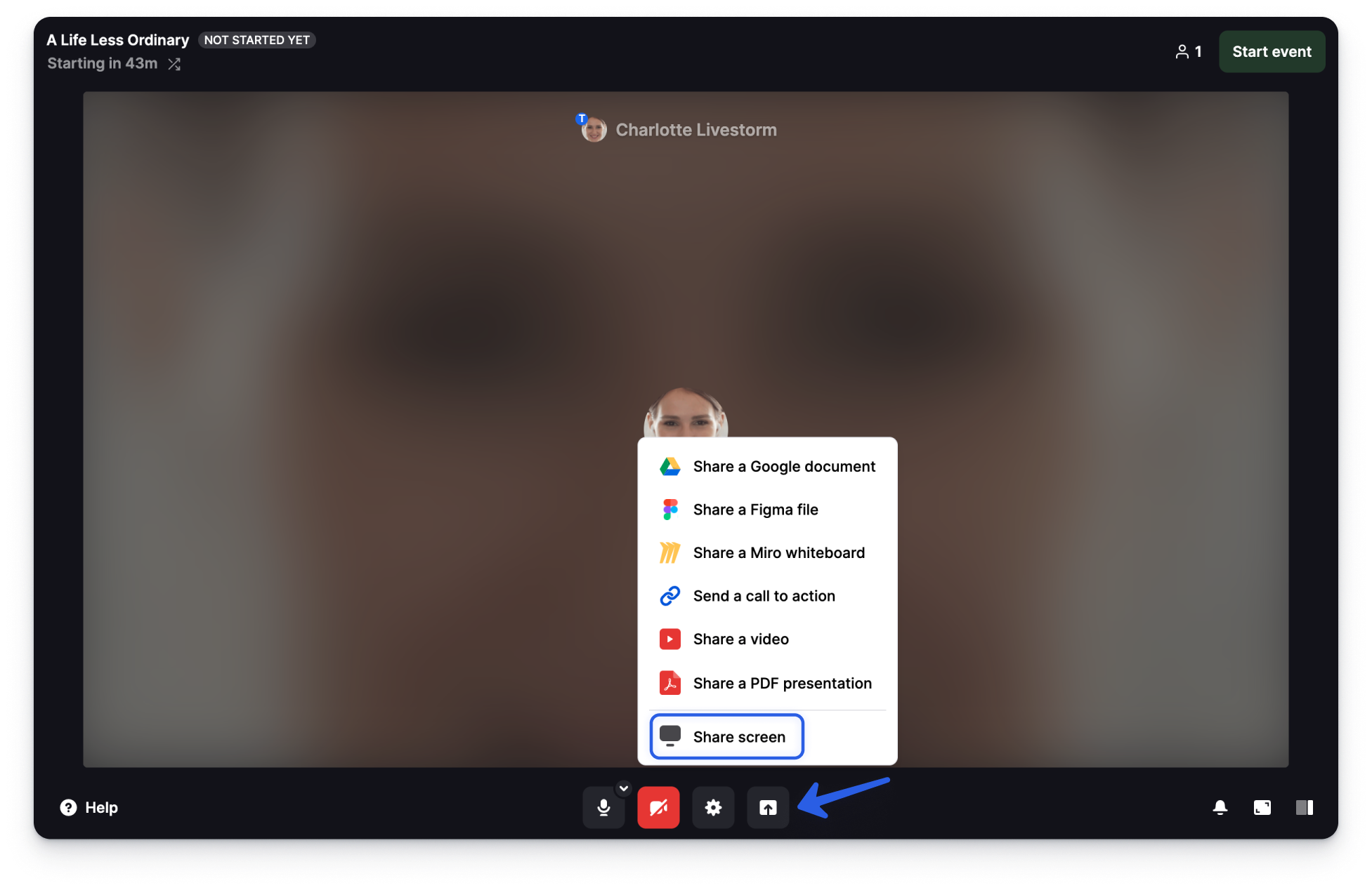 Manage Your Microphone, Camera & Screen Sharing - Documentation | Livestorm