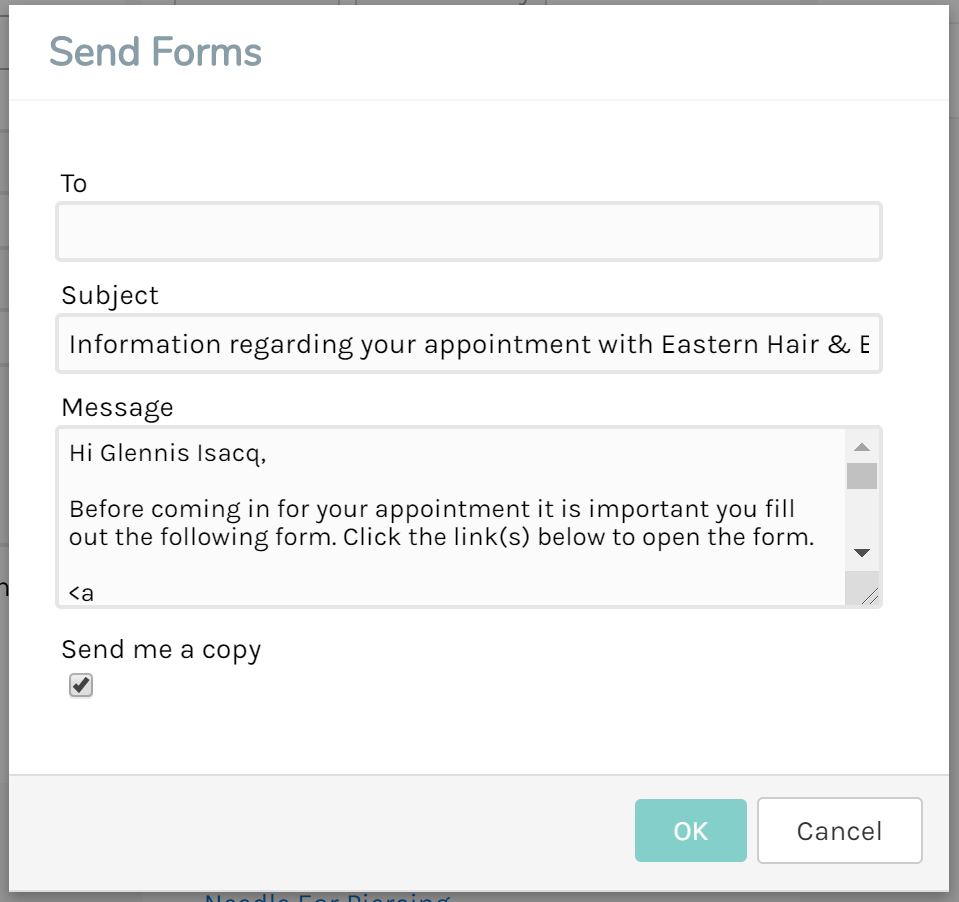 Emailing forms to a client - You'reOnTime Help