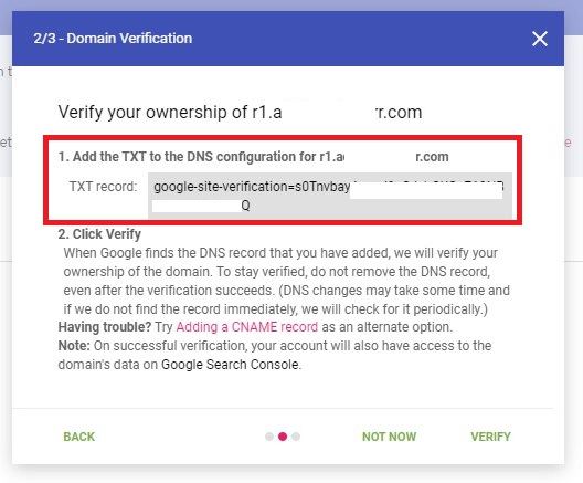 Verifying & Sharing Google Postmaster - Campaign Refinery Support