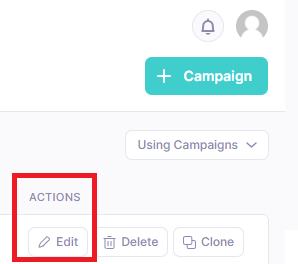 Create/Edit Campaign - Campaign Refinery Support